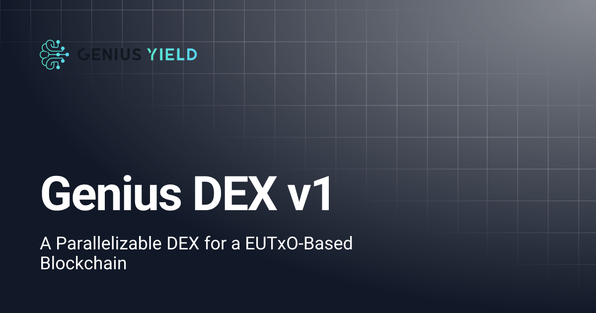 Genius DEX v1 | genius yield