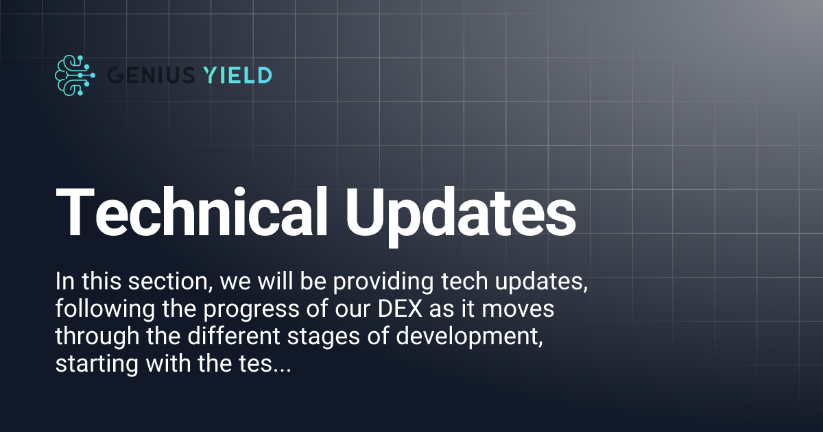 Technical Updates | genius yield